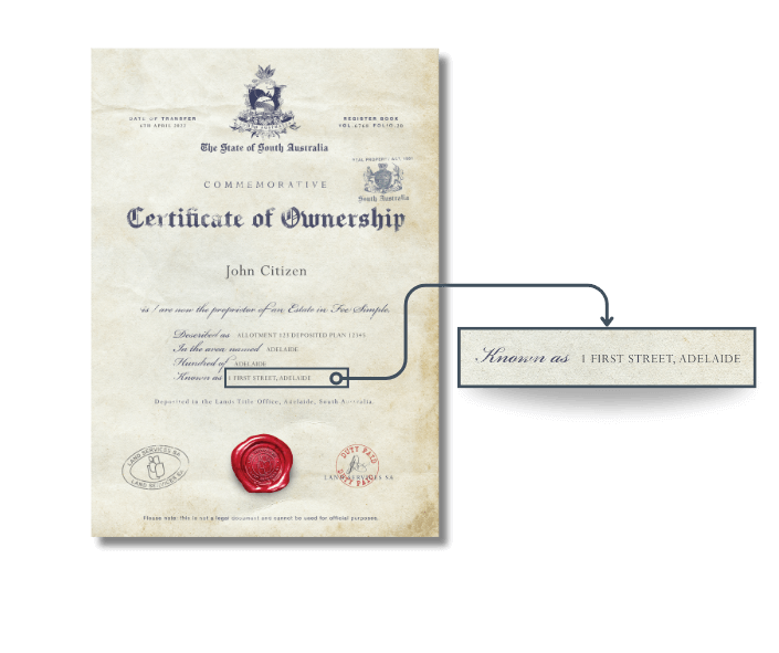 Certificate of Ownership